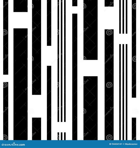 Seamless Stripe And Line Pattern Stock Vector Illustration Of Futuristic Seamless 94434141