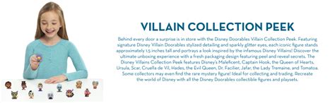 Just Play Disney Doorables Villain Collection Peek Includes 12