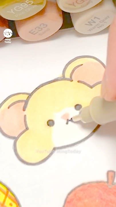 🐹마카로 햄스터 그리기🖌️ Cute Hamster Drawing With Marker Youtube