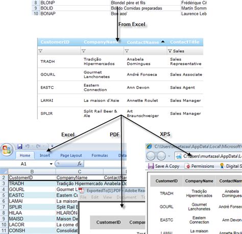 Import Data From Excel And Export To Excel Pdf Or Xps ~ Net Programming