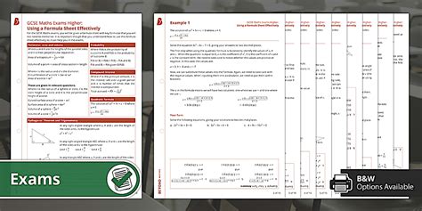 👉 Gcse Maths Using The Formula Sheet Higher Twinkl