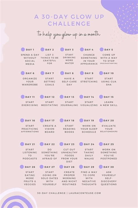 A Day Glow Up Challenge To Glow Up In A Month Day Glow Glow Up Tips Glow Up