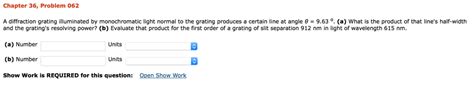Solved Chapter Problem A Diffraction Grating Chegg
