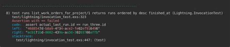 fix flaky test list work orders for project 1 returns runs ordered by desc finished at · issue