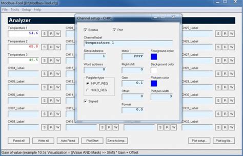 Modbus Tool Configurable Modbus Analog Module Ex08ai
