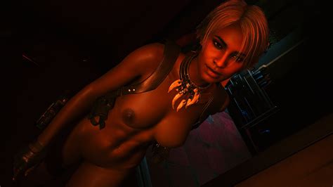 Rule 34 Astromons Bottomless Breasts Casual Cyberpunk 2077 Dark Skinned Female Dark Skin