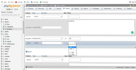How To Create Foreign Key In Phpmyadmin Myprograming
