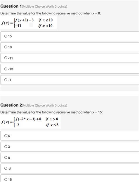 Solved Question 1multiple Choice Worth 3 Points Determine