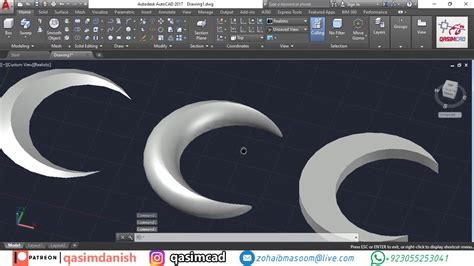 How To Draw Moon In Autocad