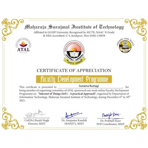 sunaina rustagi on linkedin connections certificate msit fdp iot volunteer