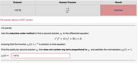 solved use the reduction order method to find a second