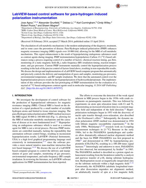 [pdf] Labview Based Control Software For Para Hydrogen Induced