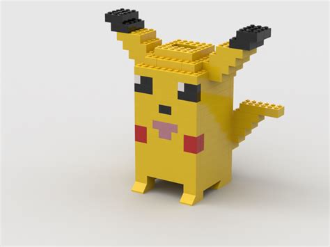 Lego Moc Pikachu Bank By Ancientloulou Rebrickable Build With Lego