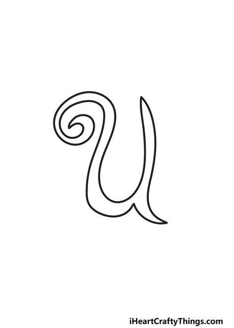 Fancy Letter U Draw Your Own Fancy Letter U In 6 Easy Steps