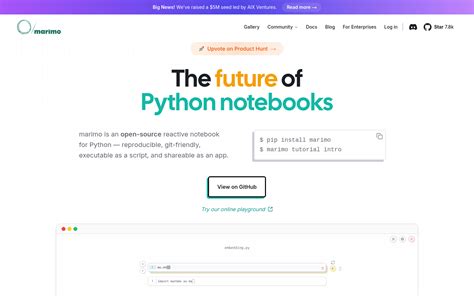 Marimo使用入口地址 Ai网站最新工具和软件app下载