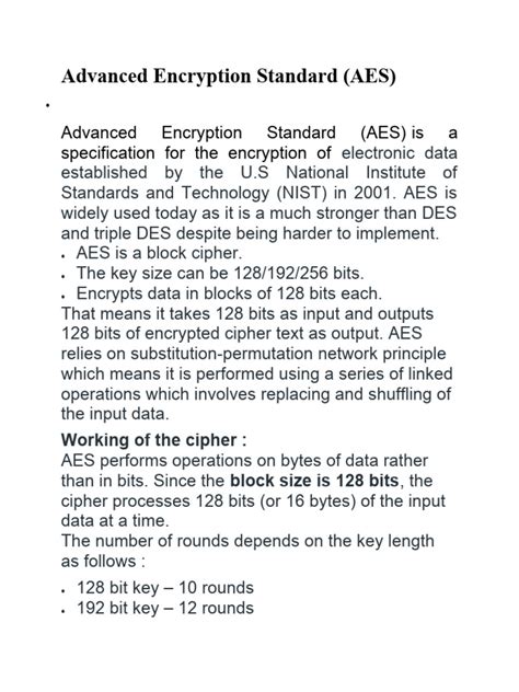 Advanced Encryption Standard Aes Pdf Virtual Private Network