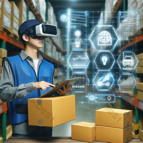 혁신적인 Vr 창고 관리를 위한 미래 가상 현실 기술 사진 Png  무료 다운로드 Pikbest