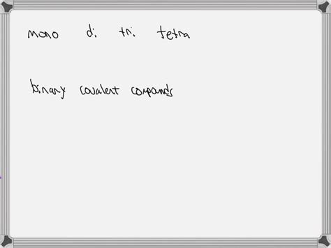 Solved Greek Prefixes Like Di Tri Tetra Etc Are Used For Ternary Ionic Compounds