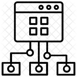 API Interface Icon Download In Line Style
