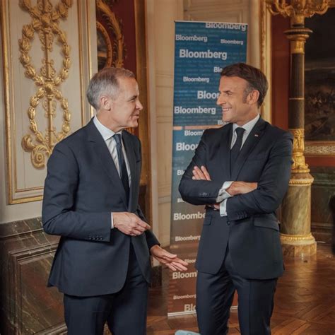 Mark Carney On Linkedin It Was A Pleasure Seeing President Emmanuel Macron Today With His…