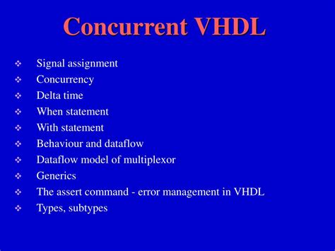 Ppt Concurrent Vhdl Powerpoint Presentation Free Download Id2911240