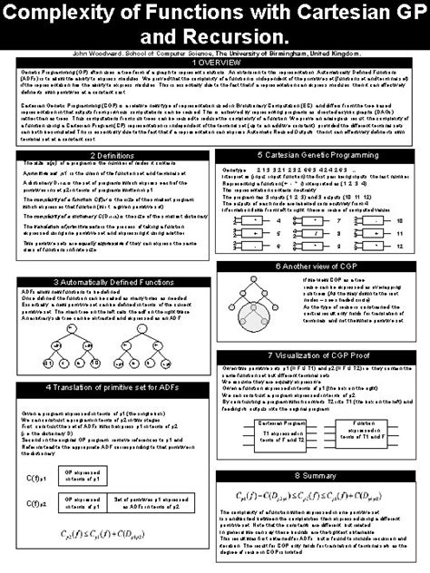 Complexity Of Functions With Cartesian Gp And Recursion