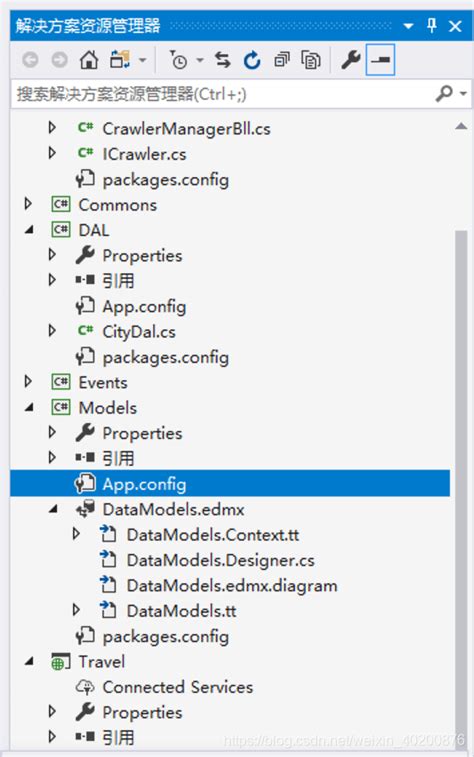 C No Connection String Named Travelsdbentities Could Be Found In The Application Config File