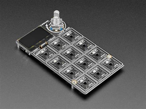 Adafruit MacroPad RP Starter Kit X Keys Encoder OLED Kiwi Electronics