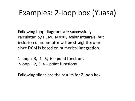 Ppt Numerical Approach To Multi Loop Integrals Powerpoint