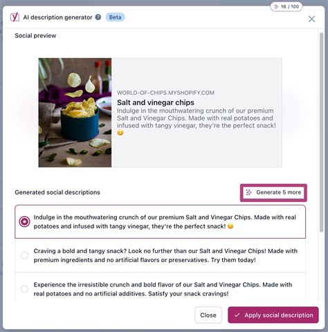 How To Use The Ai Generate Title And Description Generator In Shopify • Yoast