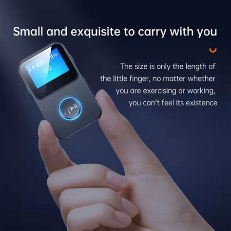 Mini MP3 Bluetooth Player AUX Audio Adapter Remote Control Camera Sports Walkman MP3 Connect