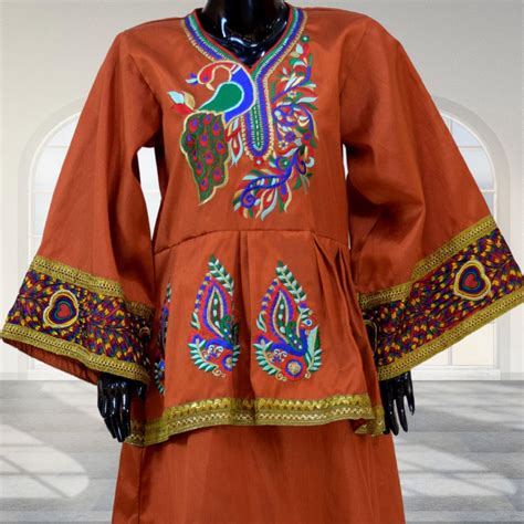 Peacock Double Layer Frock Sanwarna