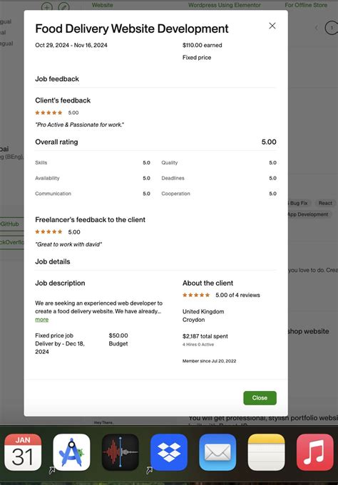 Freelance Webdevelopment Upwork Achievement Fooddelivery Webdesign Sagar Mishra