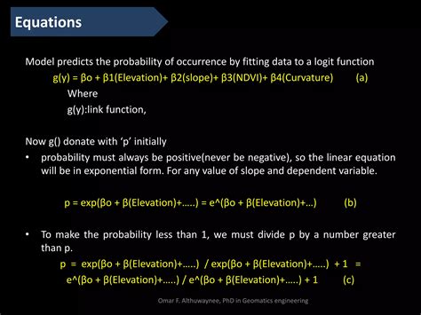 How To Use Logistic Regression In Gis Using Arcgis And R Statistics Ppt