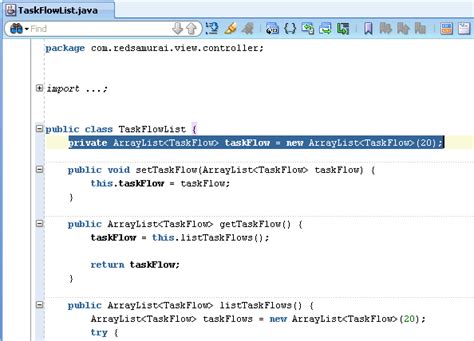 Andrej Baranovskij Blog Programmatically Accessing ADF Task Flow List