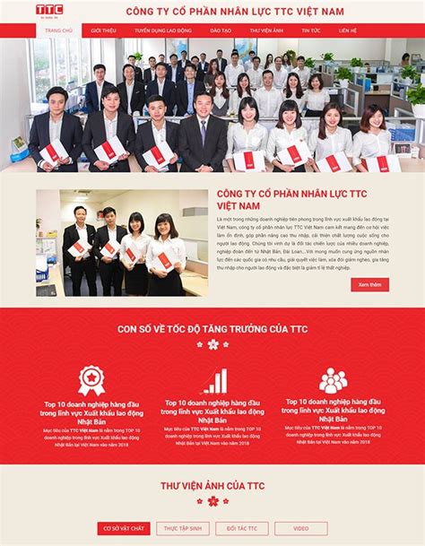 Mẫu website tuyển dụng lao động