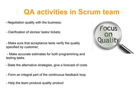 How To Organize Qa Process In Agile Speed Ppt