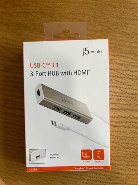 J5 Create 3 Port Hub With Hdmi Usb C Mobile Phones Gadgets Mobile Gadget Accessories
