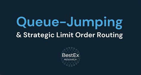 queue jumping and strategic limit order routing
