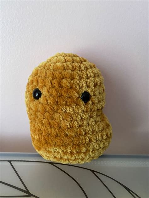 Crochet Chicken Nugget Plushie