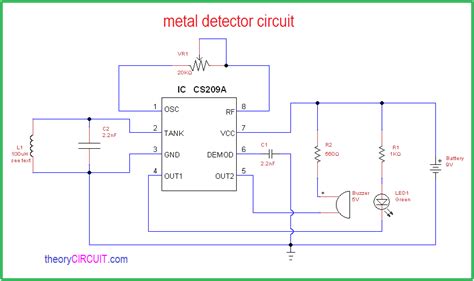 Metal Detector Circuit Diagram Using Microcontroller