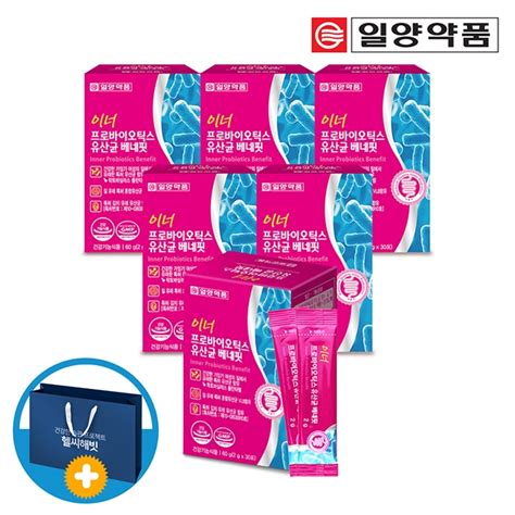일양약품 이너 신프로바이오틱스 여성 질유래유산균 베네핏 쇼핑백 티몬