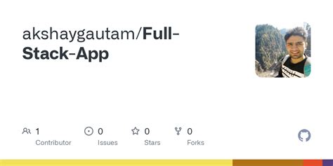 Github Akshaygautamfull Stack App