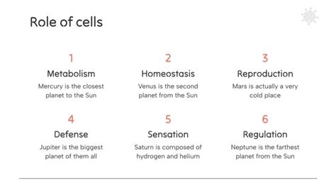 cell structure and function science presentation