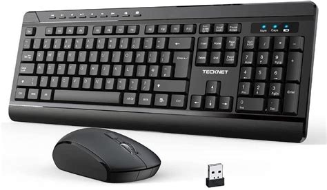 Tecknet Wireless Keyboard And Mouse Set Ergonomic 2 4g Cordless