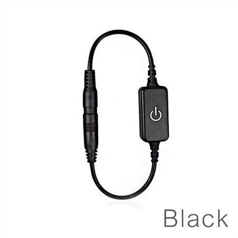 LED Light Switch Female Male Power Cable DC Connector Black Walmart Com