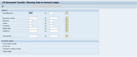 FAGL CO PLAN SAP Tcode Transfer CO Plan Documents In ERP GL