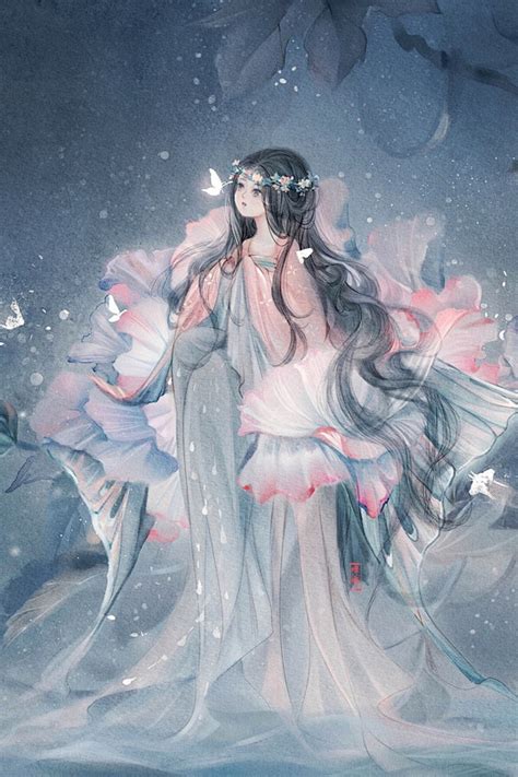 子不语 花魄：花之精，另有写作花魂。如美女，长五寸，声如鹦鹉，裸体无毛，洁白，眉间愁苦。是树有三次人吊死的冤气所化。