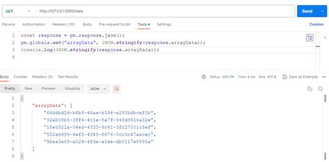Pass Global Variable As A Required Parameter Of Request Body In Postman