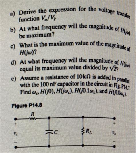 Solved 148 A Resistor Denoted As Rl Is Connected In